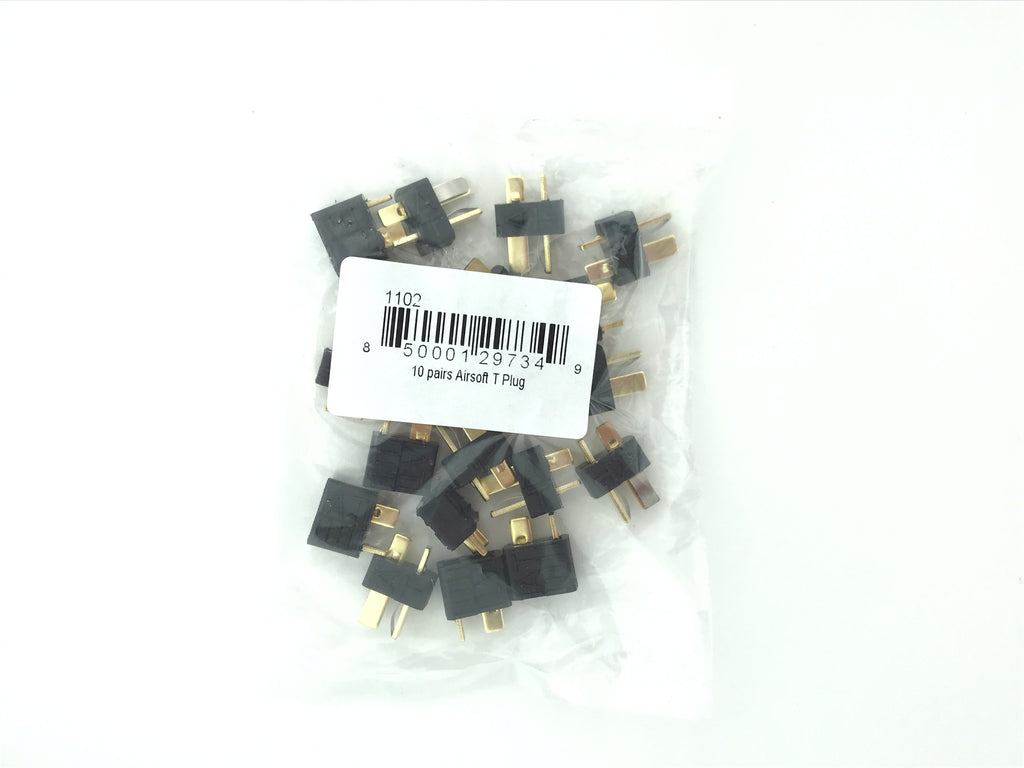 Airsoft T-Plugs - Pack of 10 Pairs | Titan Batteries - Europe